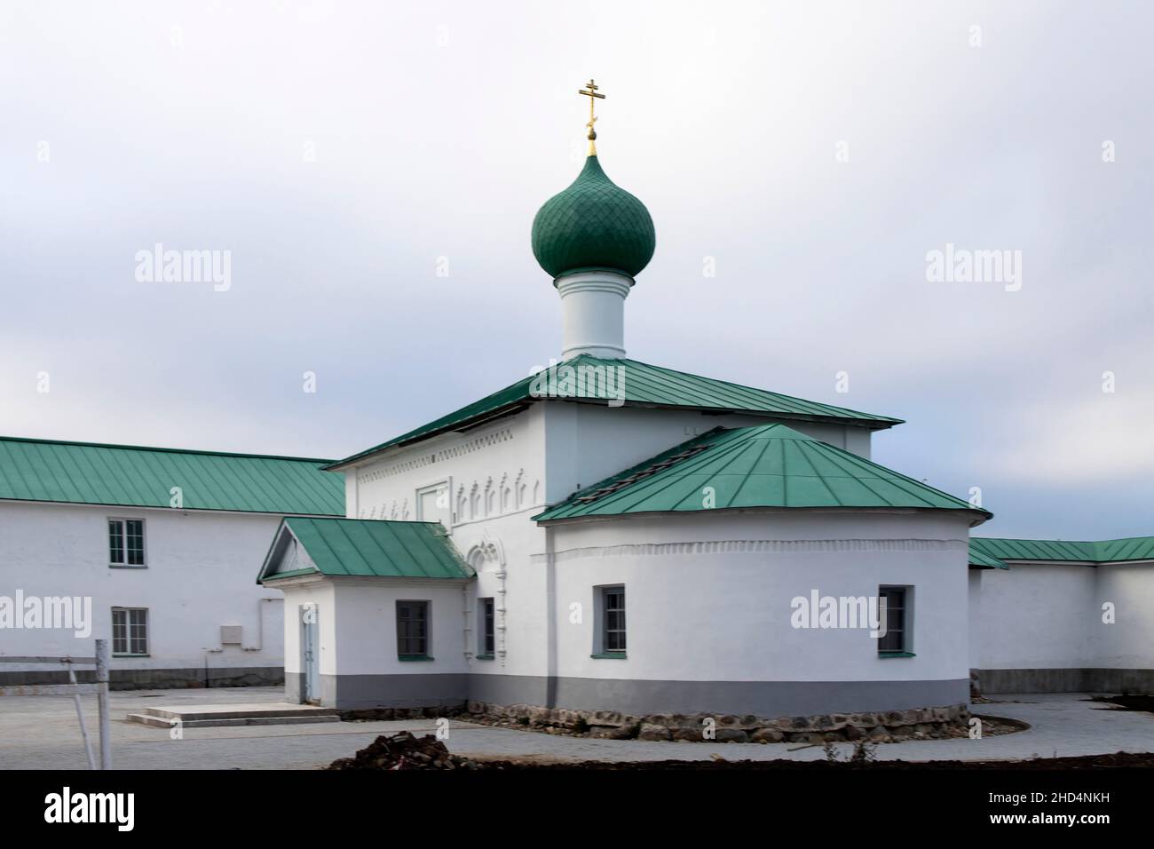 Svir, Russia, Leningrad region on October 12, 2021. The Holy Trinity ...