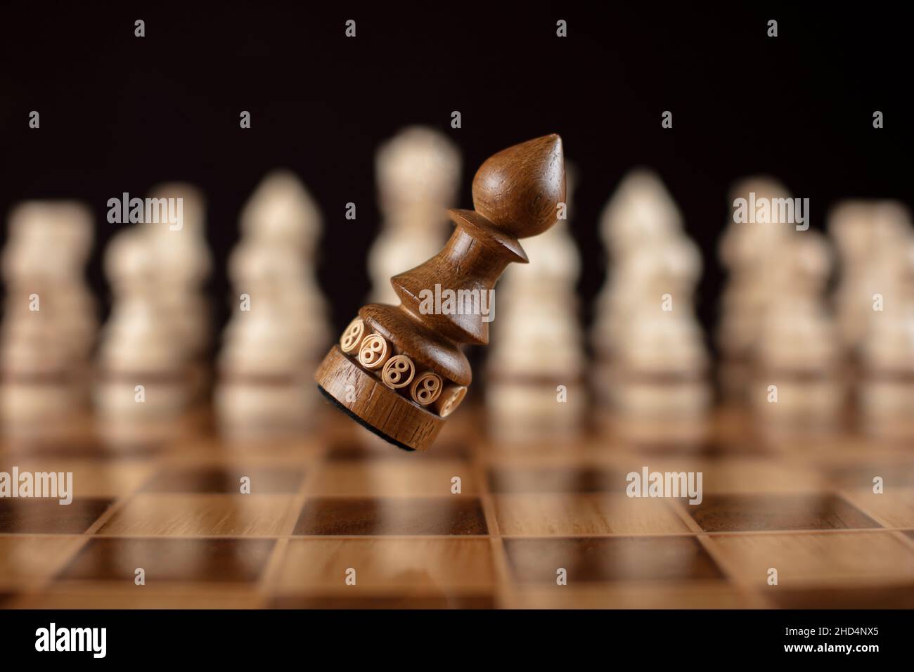 Flying chess pieces. A puzzle game with tricky combinations that ...