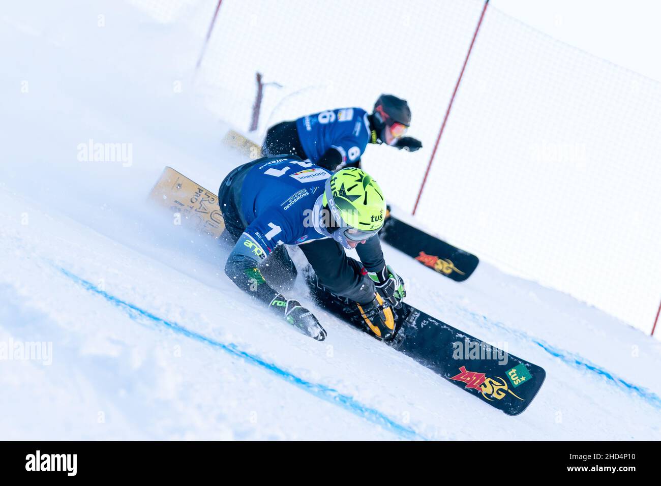 MASTNAK Tim (SLO) competing in the Fis Snowboard World Cup 2022 Men's ...