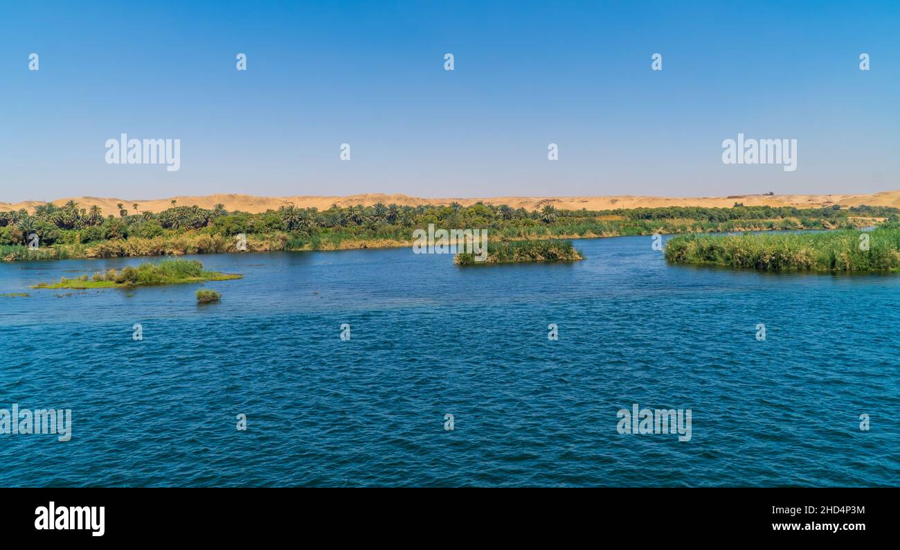 Beautiful view of the Nile river in Egypt, Africa Stock Photo - Alamy