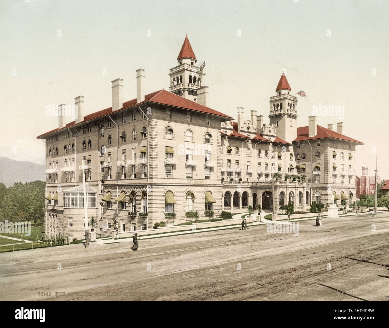 Vintage early 20th century photograph: The Antlers, hotel, Colorado ...