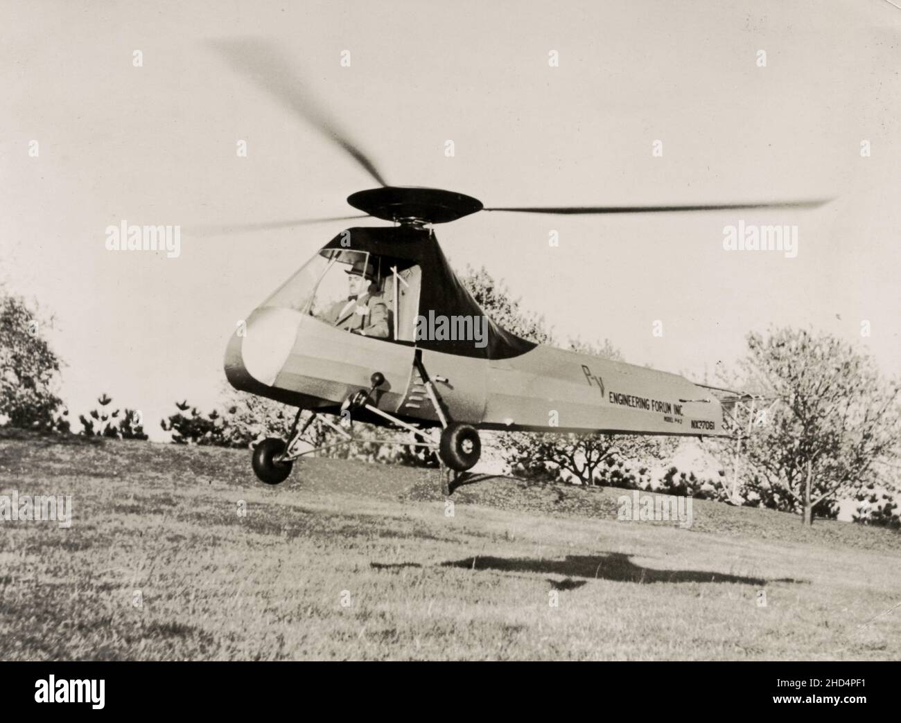 Piasecki PV-2 helicopter designed by Frank Piasecki, here seen flying ...