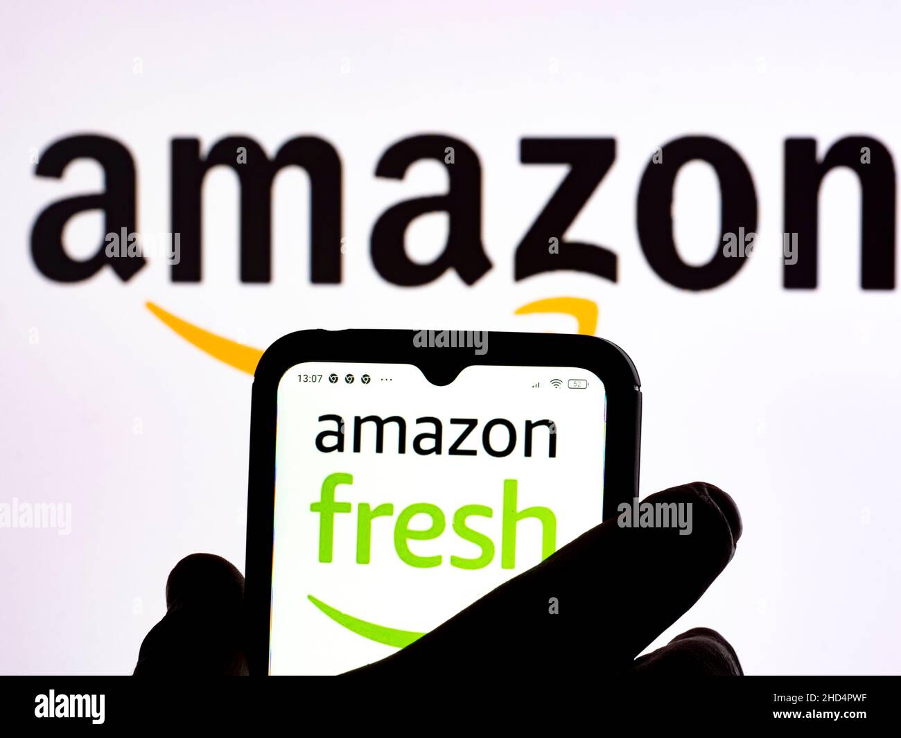 Amazon fresh logo hi-res stock photography and images - Alamy