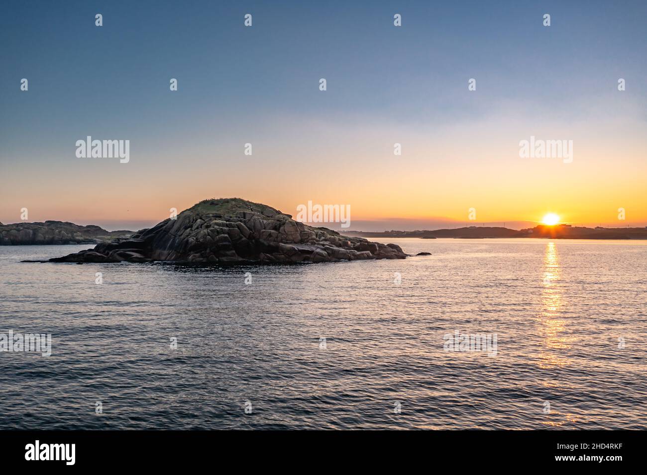 The turtle shaped island at Kincasslagh to Cruit Island in County ...