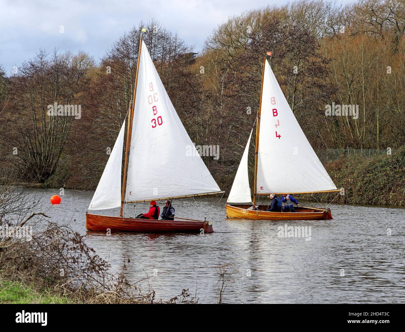 Norfolk 14 foot One Design sailing dinghy, a classic sailboat from1931 ...