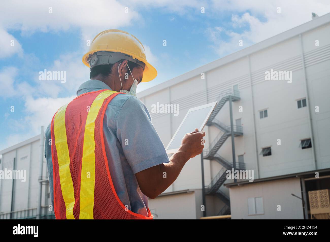 Safety manager using tablet inspection safety system factory Stock ...