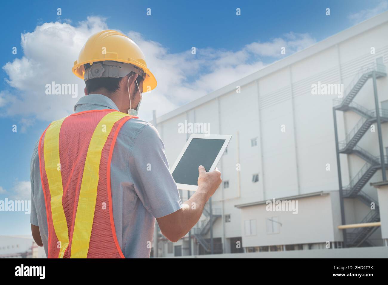 Safety manager using tablet inspection safety system factory Stock ...