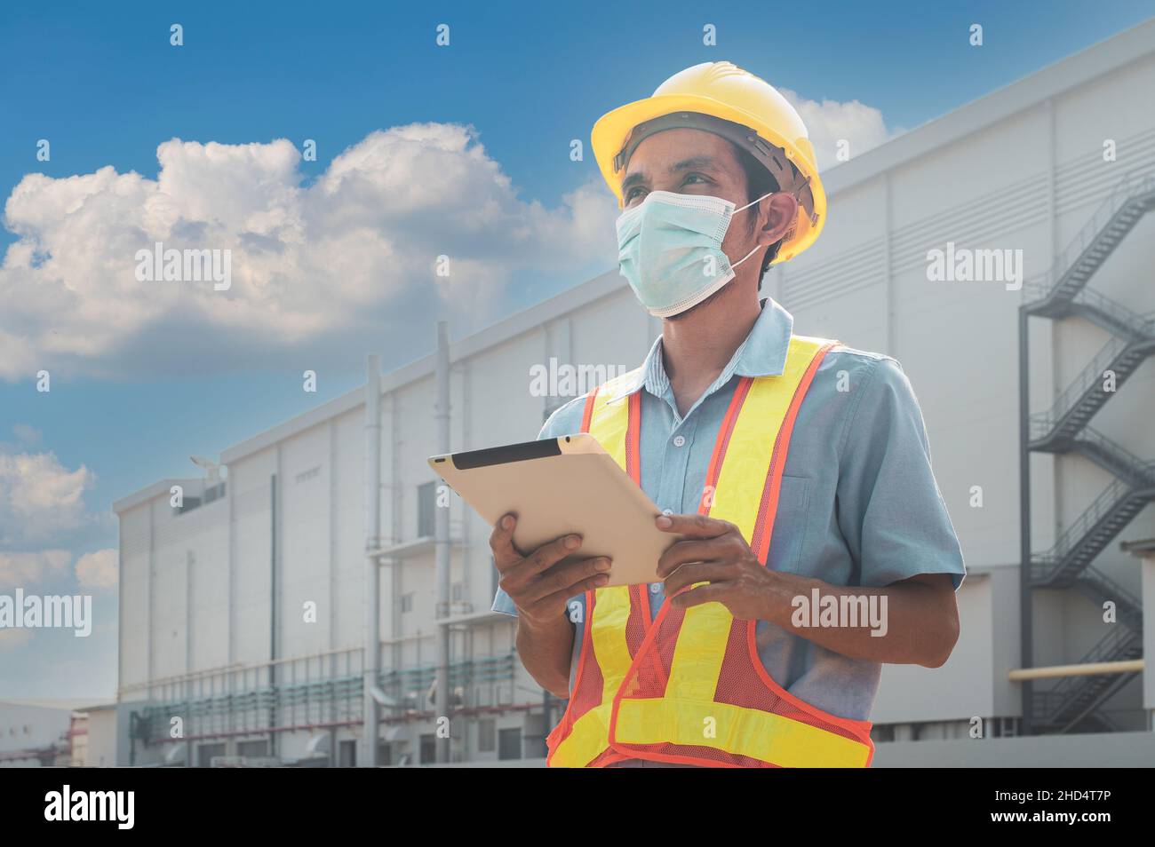 Safety manager using tablet inspection safety system factory Stock ...
