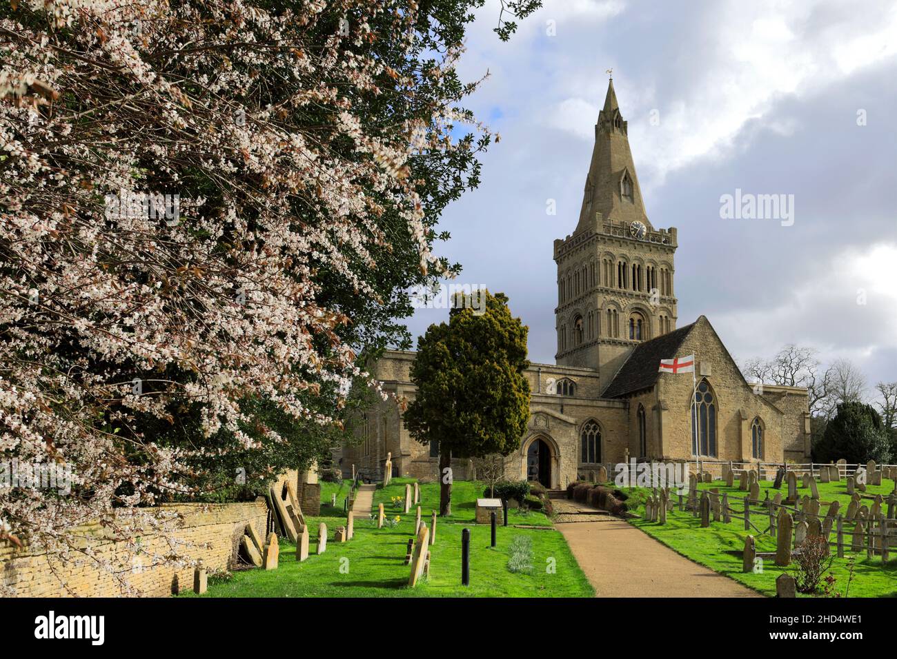 St Kyneburgha church, Castor village, Cambridgeshire, England, UK Stock ...