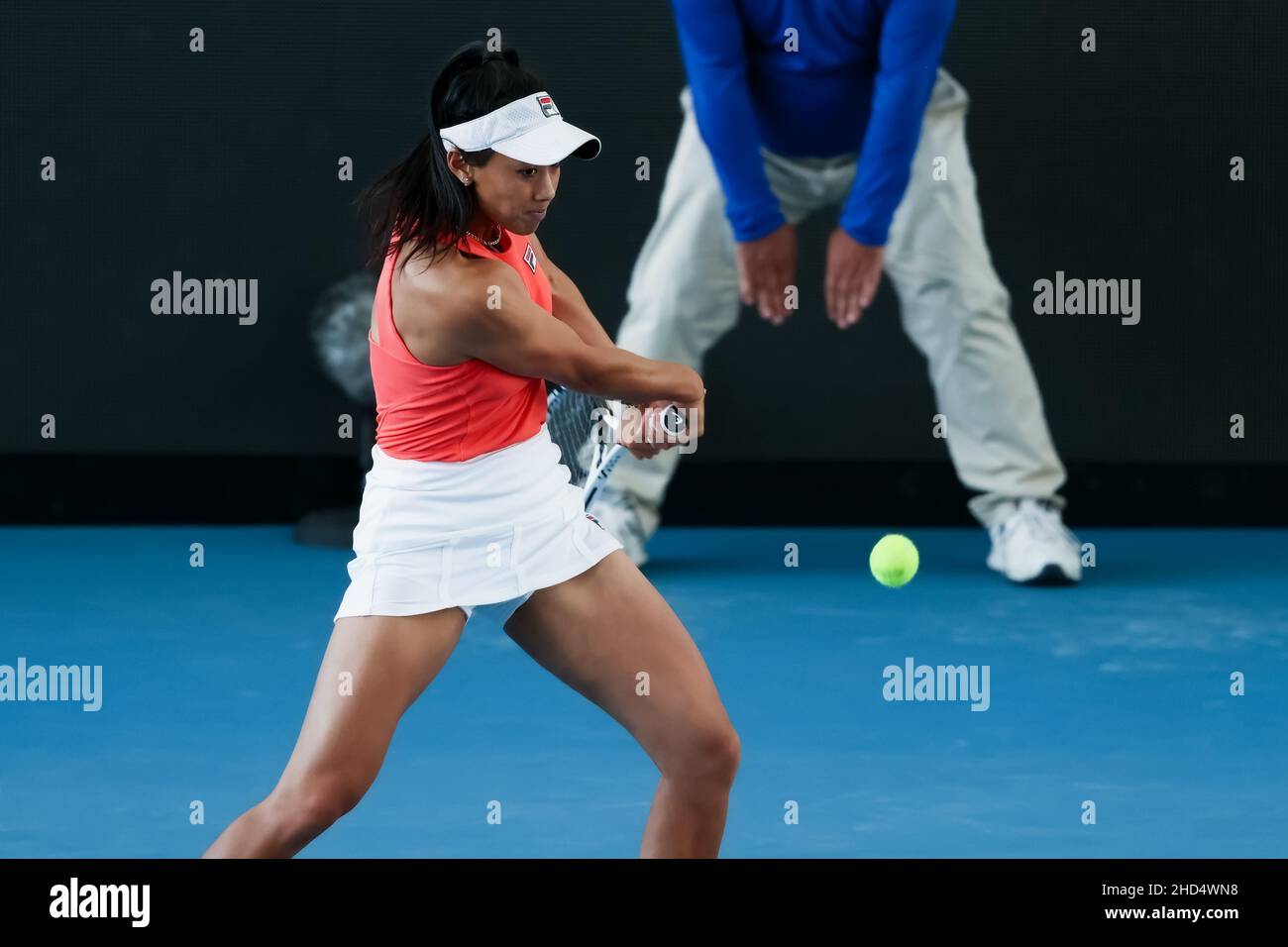 Adelaide, Australia, 3 January, 2022. Priscilla Hon of Australia hits a ...