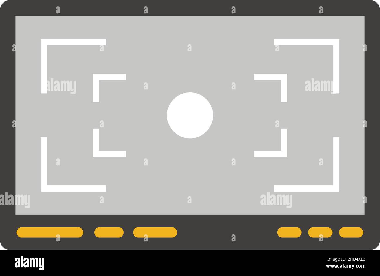 Screen recording icon. Flat illustration of screen recording vector ...