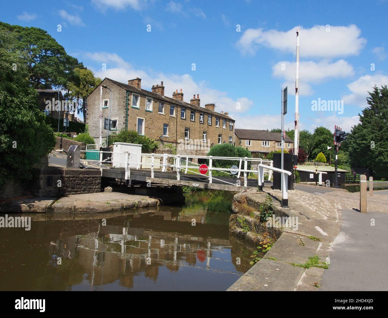 Swing bridge on the Thanet Canal or Springs Branch of the Leeds and ...