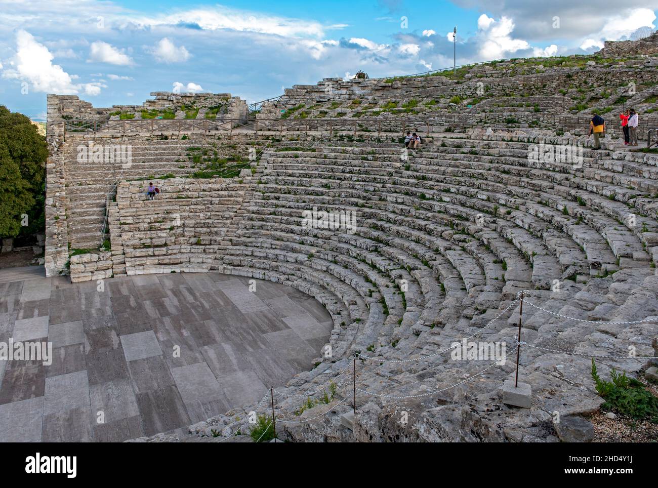 Greek theater, Segesta, Sicily, Italy Stock Photo - Alamy