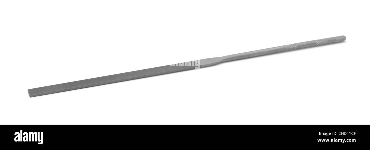 Small Metal File Isolated On White. Side View Stock Photo - Alamy