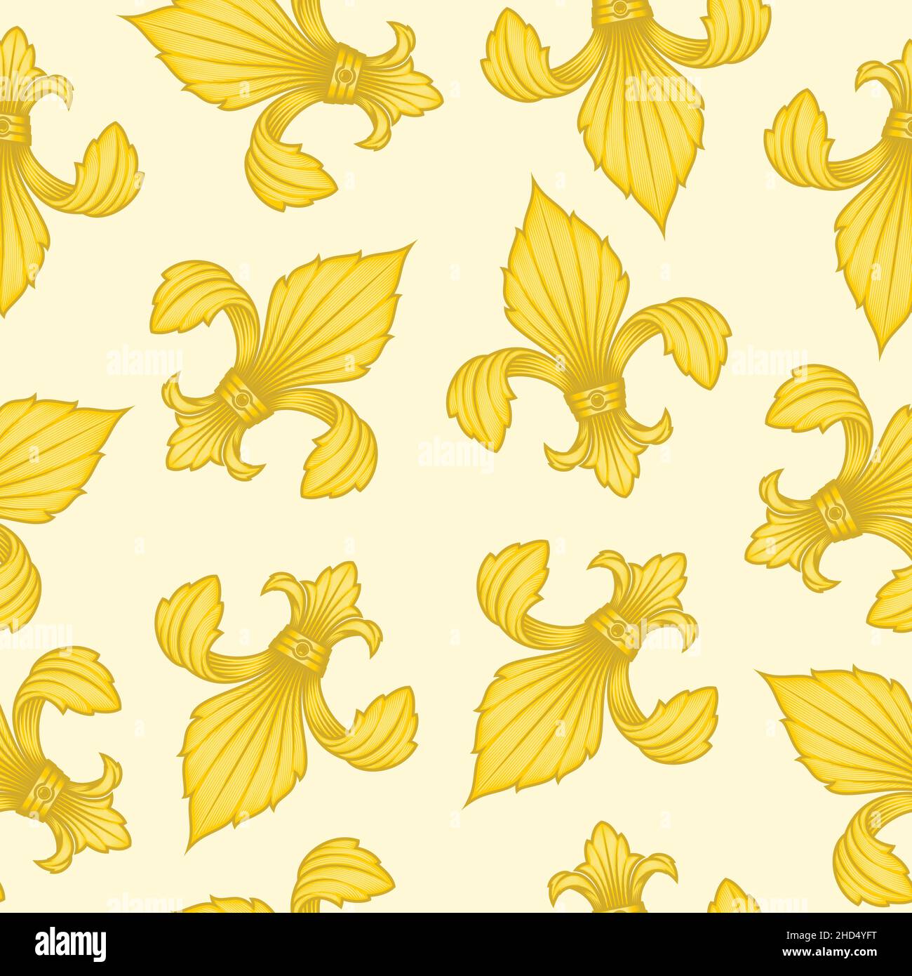 Fleur de lis pattern, Symbol pattern used in medieval heraldry Stock ...