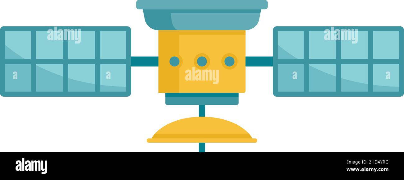 Map satellite icon. Flat illustration of map satellite vector icon ...