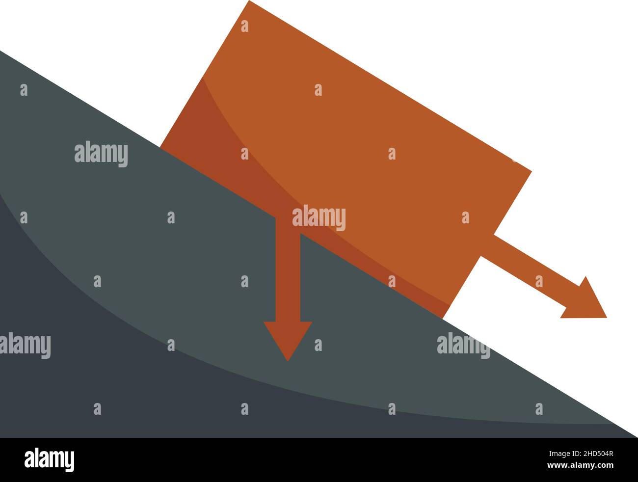 Science angle object gravity icon. Flat illustration of science angle ...