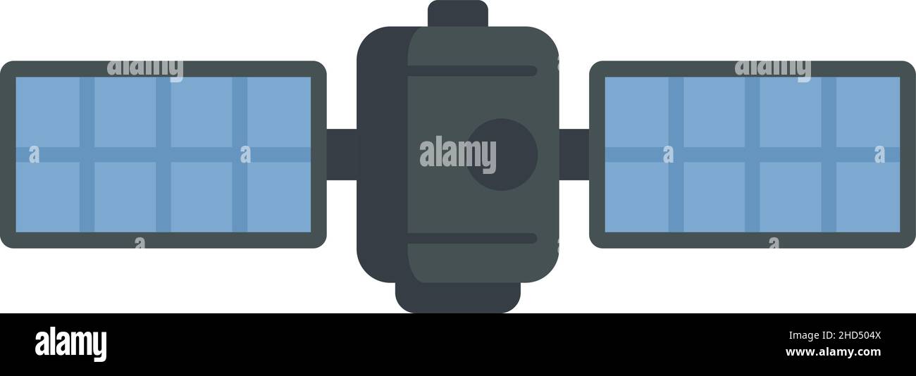 Modern satellite icon. Flat illustration of modern satellite vector ...