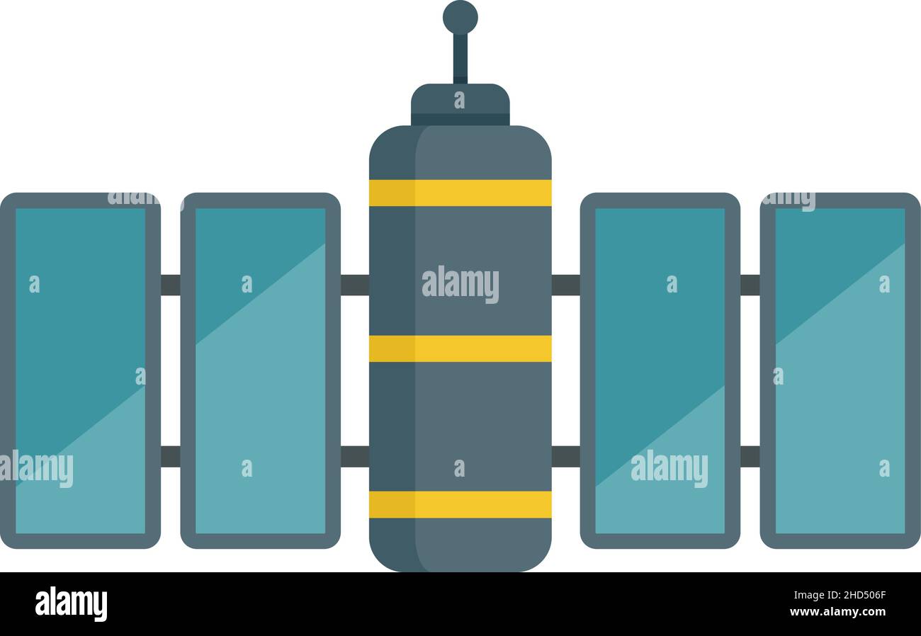 Orbit satellite icon. Flat illustration of orbit satellite vector icon ...