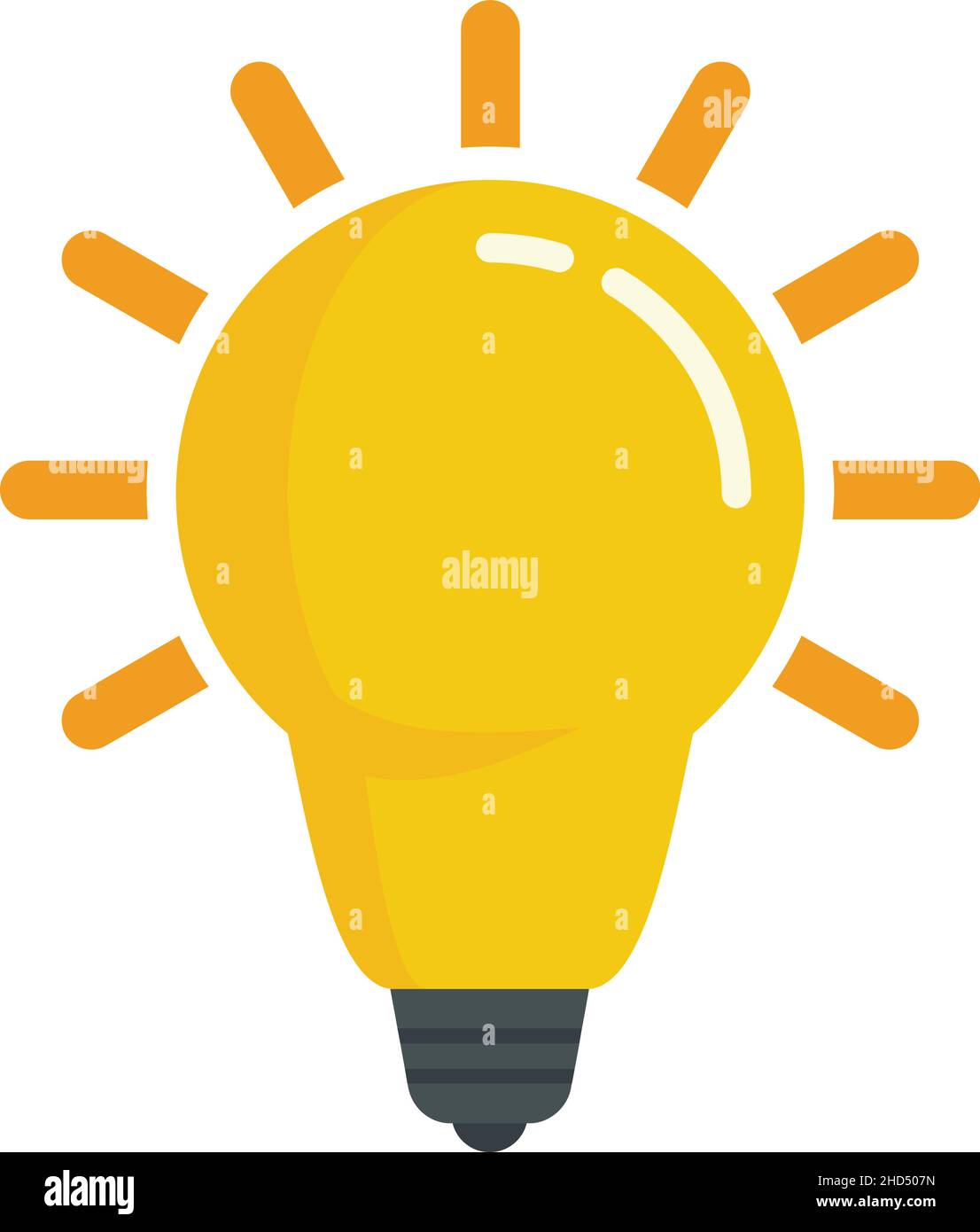 Newton idea bulb icon. Flat illustration of Newton idea bulb vector ...