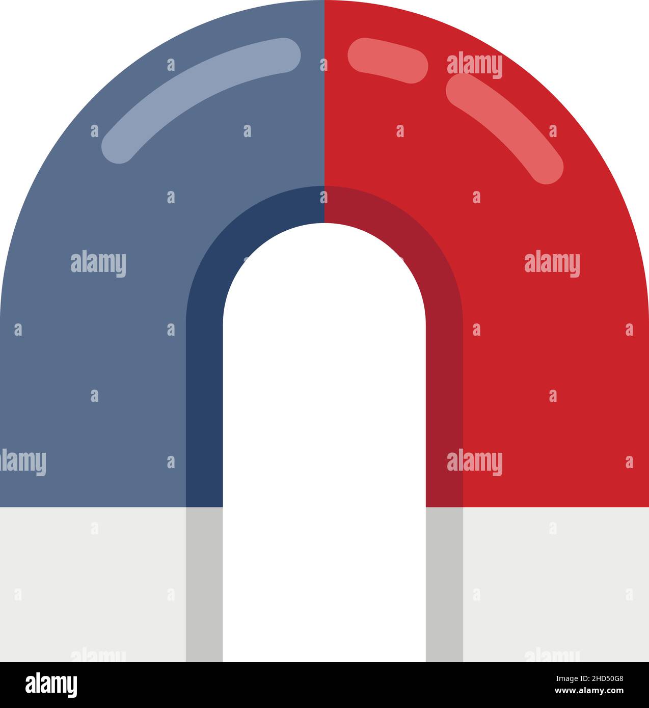 Gravity magnet icon. Flat illustration of gravity magnet vector icon ...