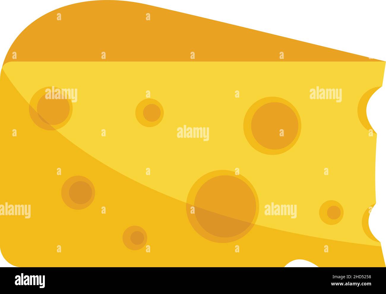 French cheese icon. Flat illustration of french cheese vector icon ...