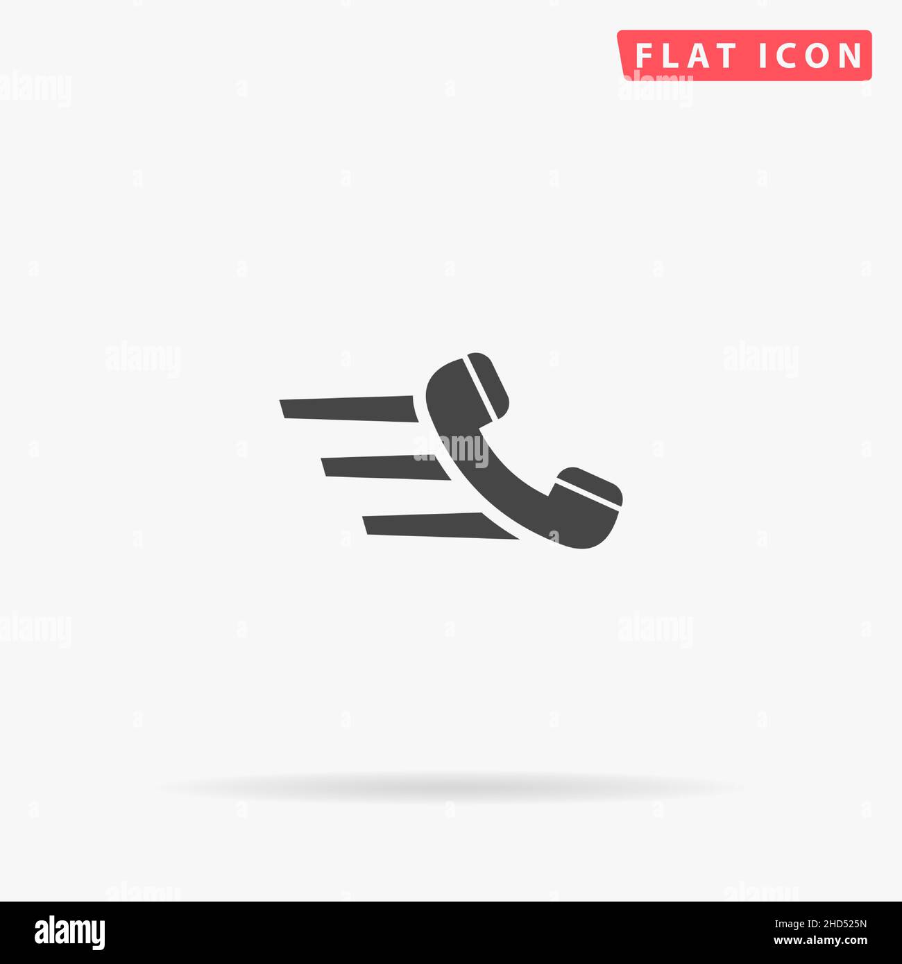 Call Forward flat vector icon. Hand drawn style design illustrations ...