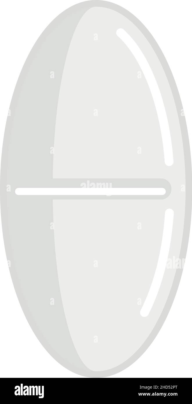 Refill pill icon. Flat illustration of refill pill vector icon isolated ...
