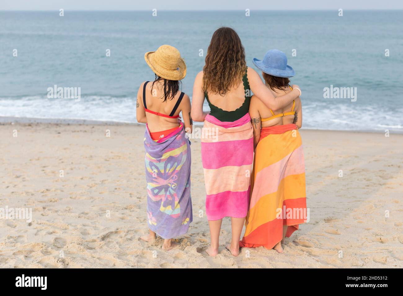 Group of women friends from behind hi-res stock photography and images ...