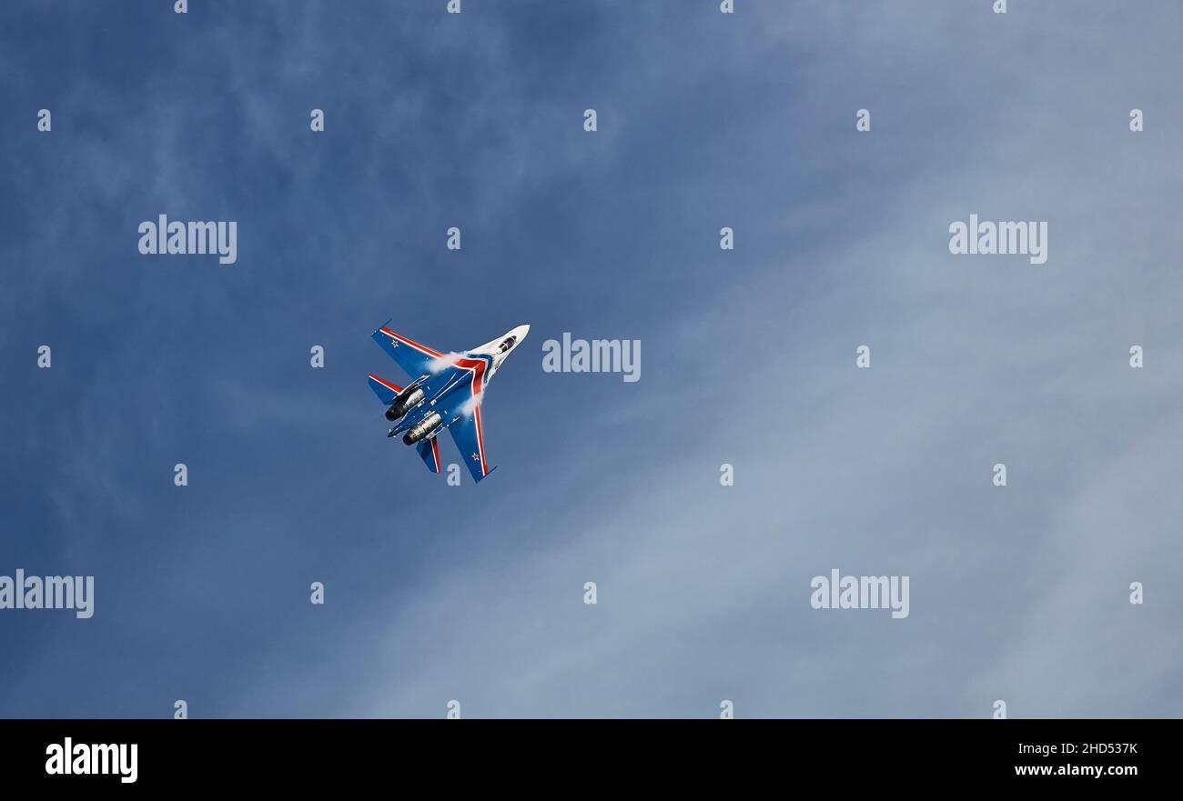 Performance of the aerobatic team Russian Knights, Russian Air Force ...