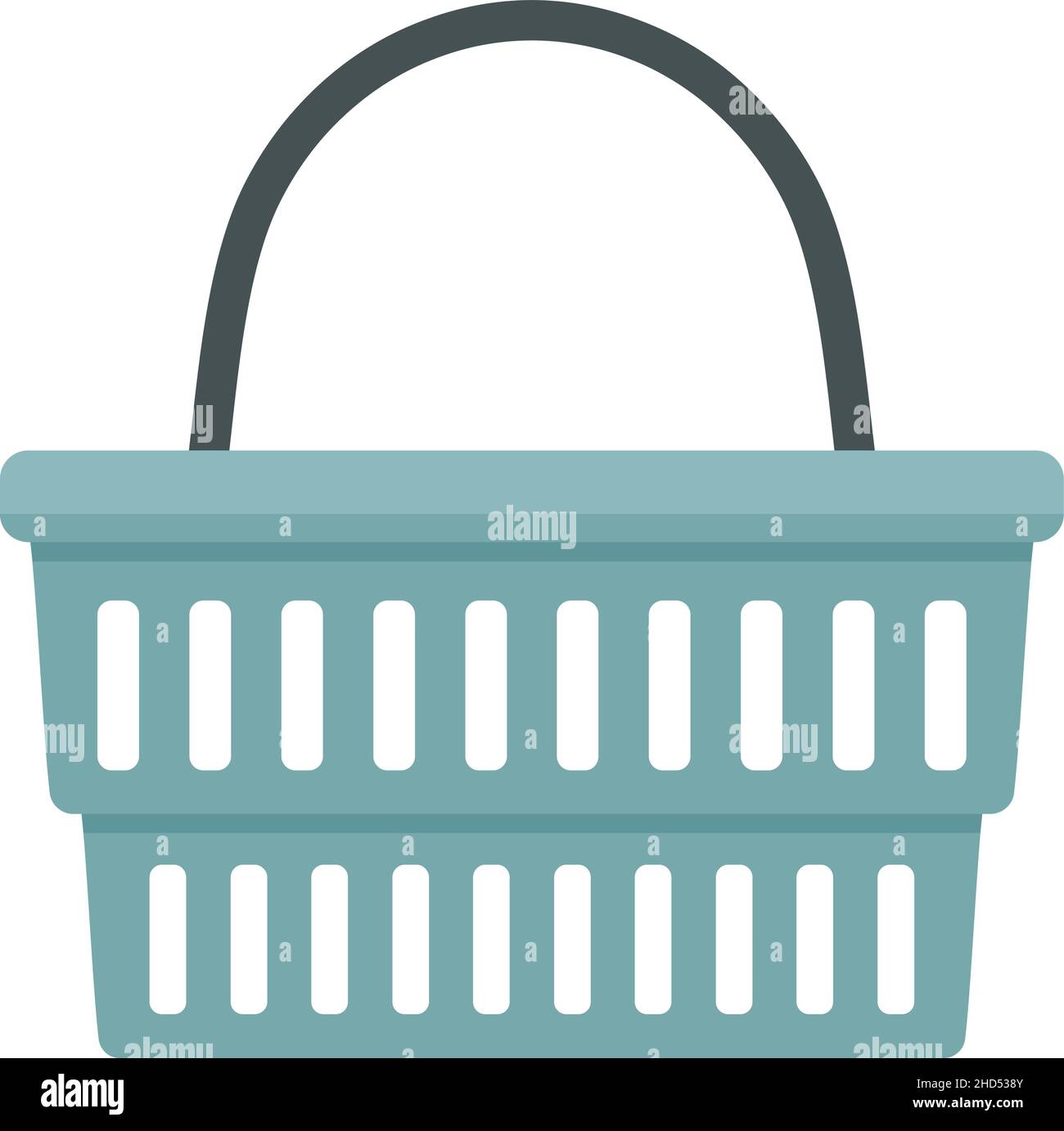 Customer shop basket icon. Flat illustration of customer shop basket ...