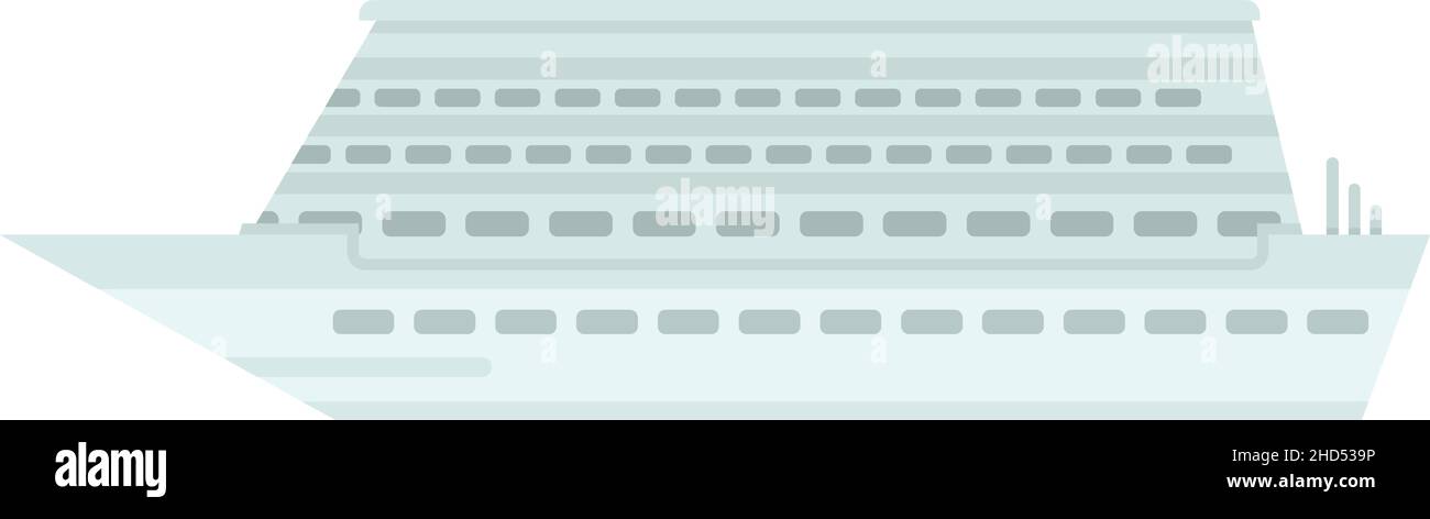 Naval cruise icon. Flat illustration of naval cruise vector icon ...