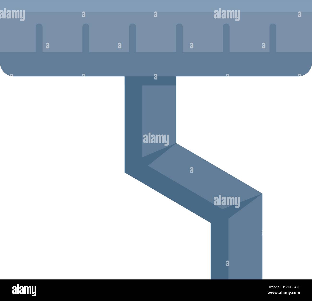 Cover gutter icon. Flat illustration of cover gutter vector icon ...