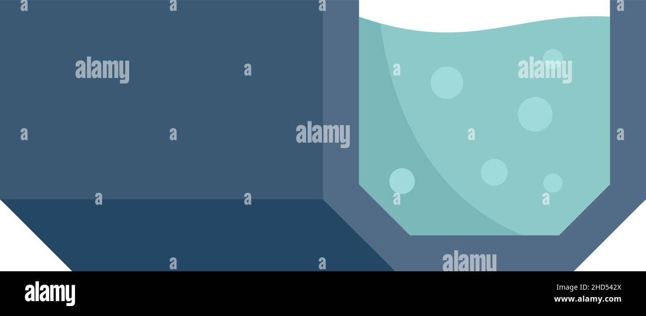 Water gutter icon. Flat illustration of water gutter vector icon ...