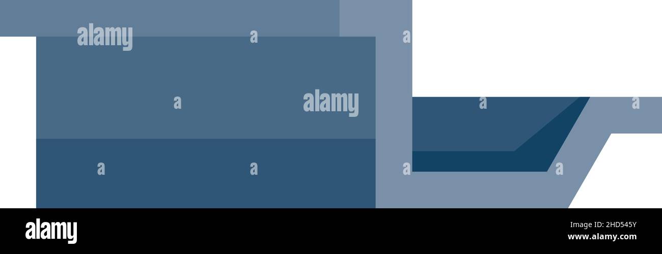 Metal gutter icon. Flat illustration of metal gutter vector icon ...