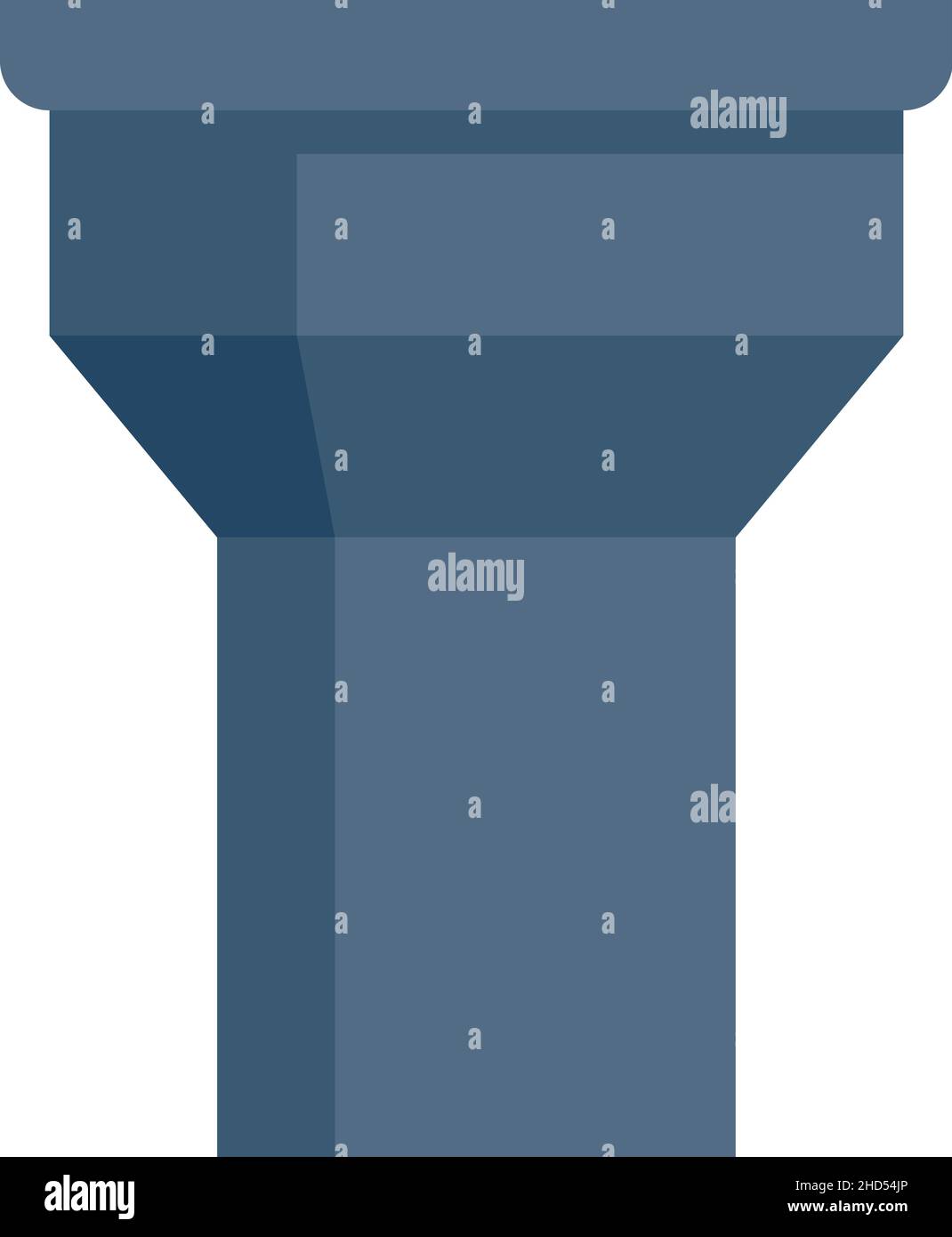 Drainpipe gutter icon. Flat illustration of drainpipe gutter vector ...