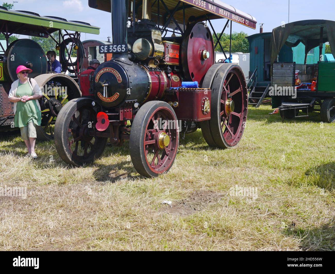 Example of a restored vintage traction engine at a summer event Stock ...