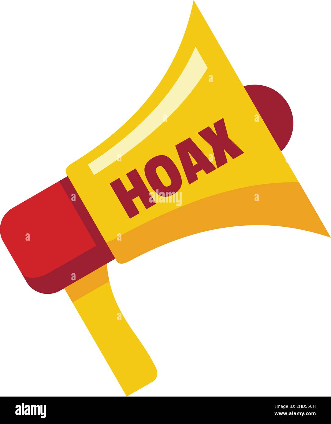 Hoax megaphone icon. Flat illustration of hoax megaphone vector icon ...
