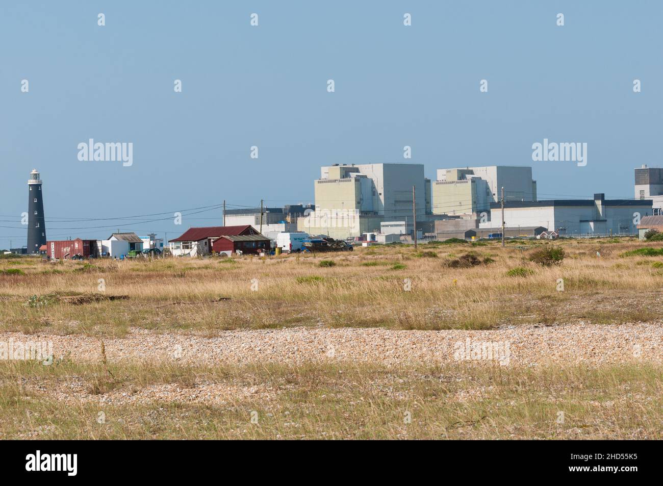Decommissioned nuclear power station, Dungeness, Kent, England, UK ...