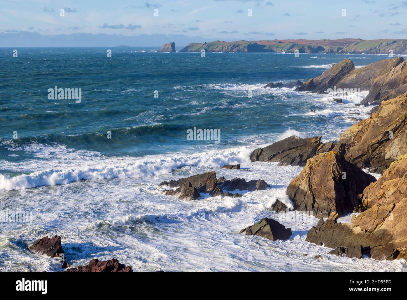 Skomer Marine Nature Reserve with Skomer Island and the Pembrokeshire ...