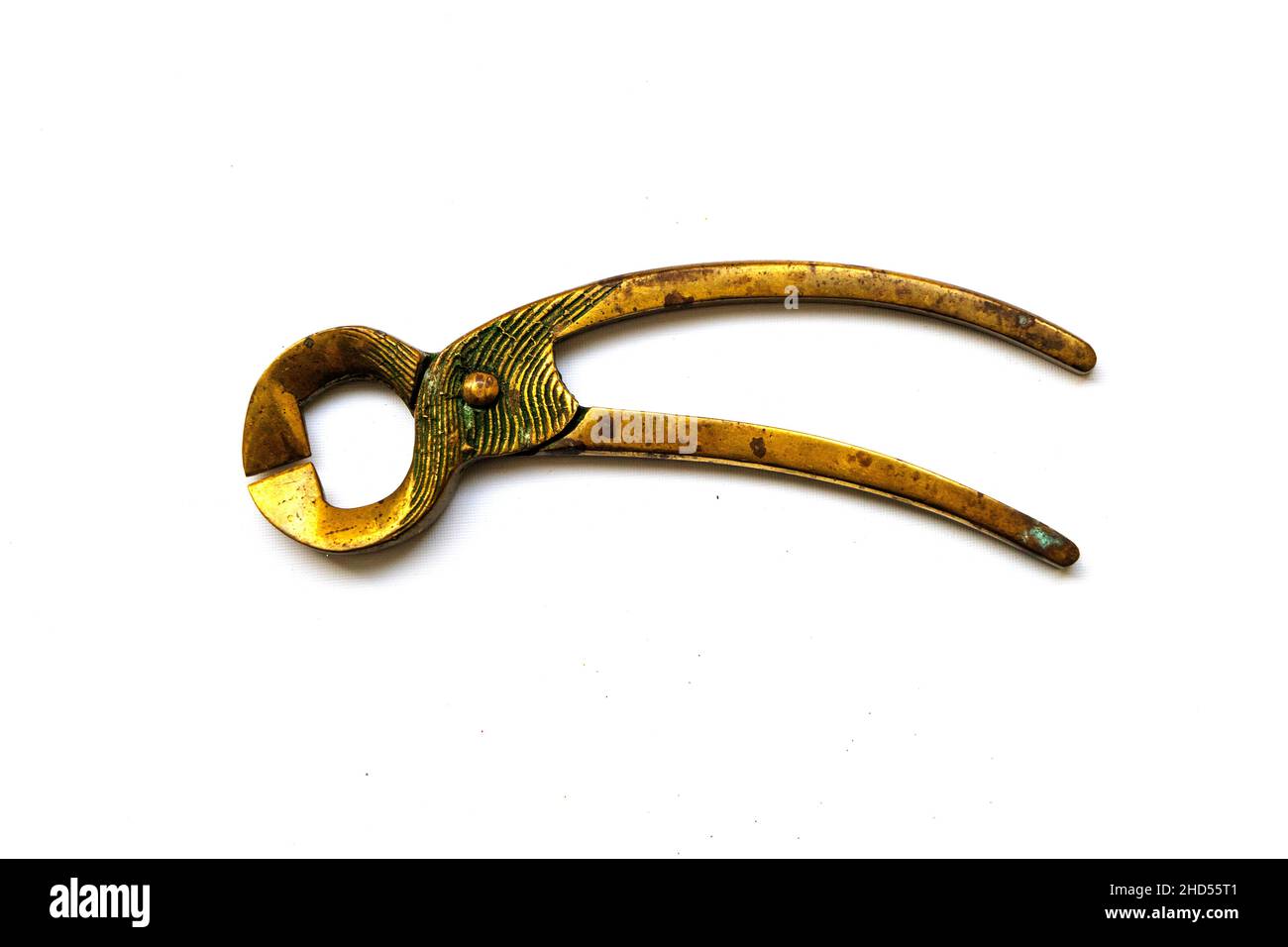 Vintage rusty tongs for sugar isolated on white background Stock Photo ...