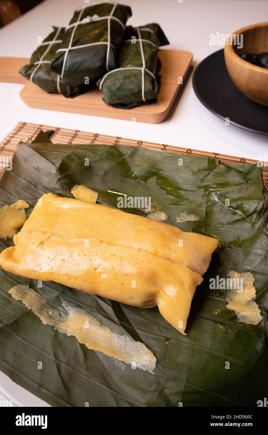 Hallaca on the table, the traditional dish of Venezuelan Christmas ...