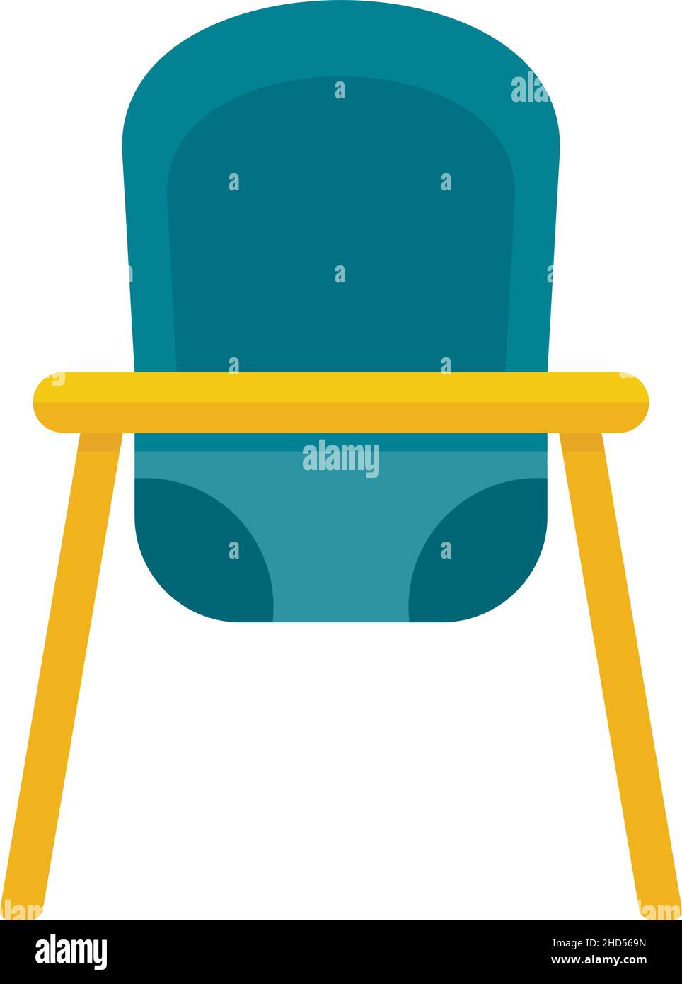 Baby feeding chair icon. Flat illustration of baby feeding chair vector ...