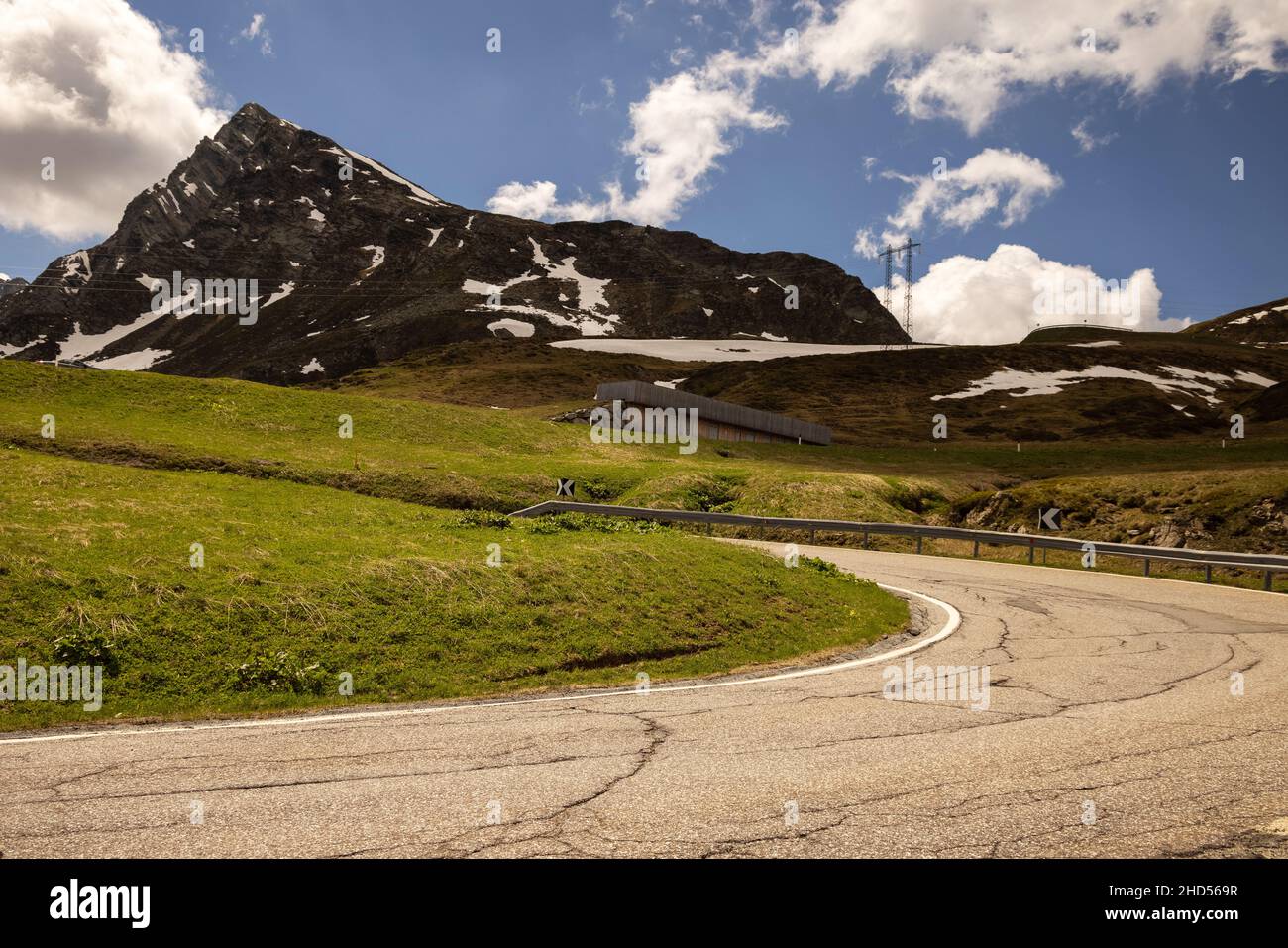 Italian Alps. Countryside view of the Funes valley St. Magdalena or ...
