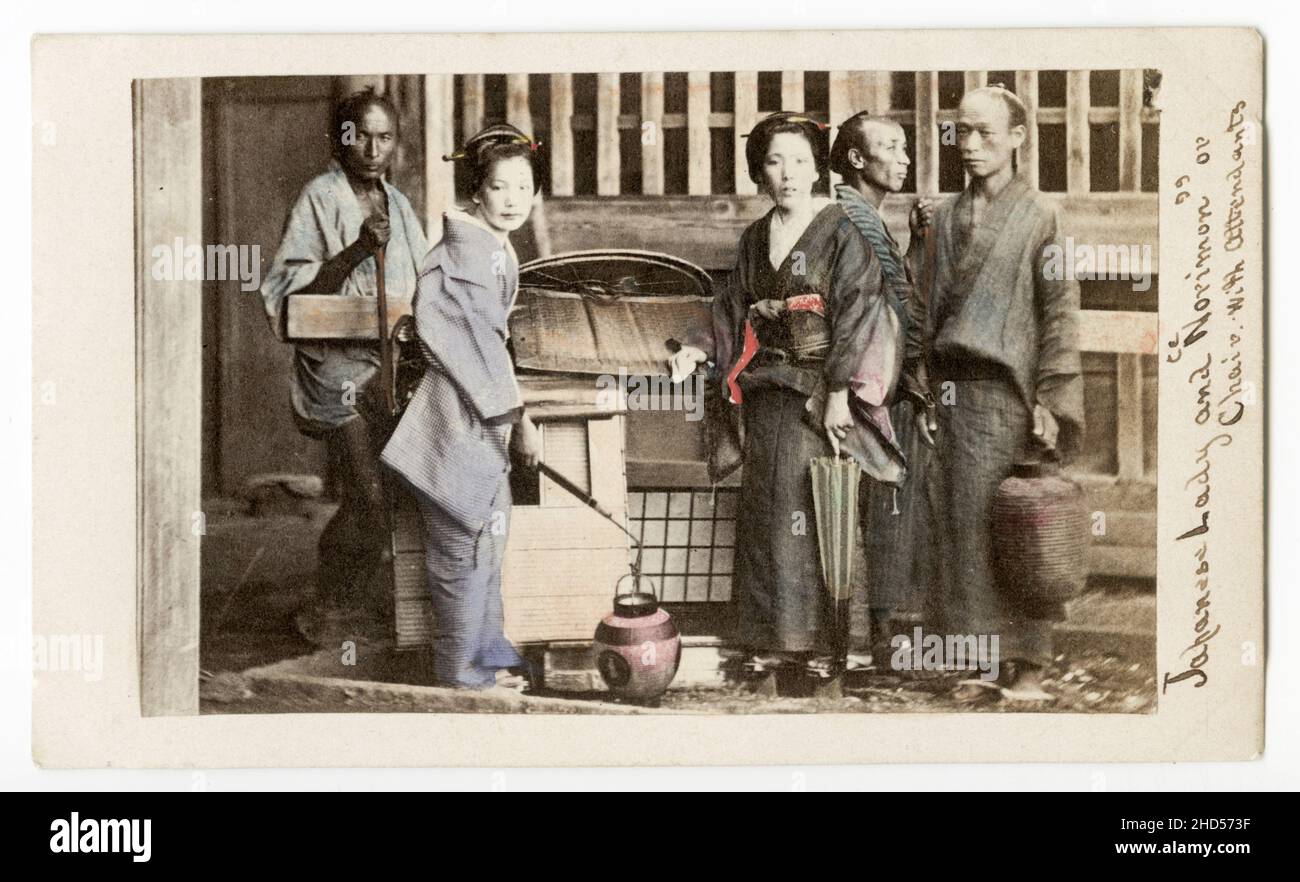 19th century vintage photograph - 1860's Japan carte de visite ...