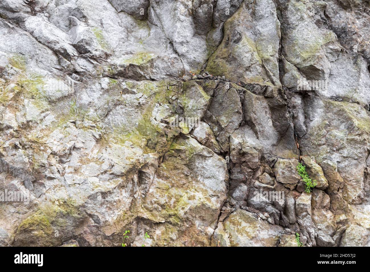 Rocky cliff texture, natural gray stone wall, background photo Stock ...