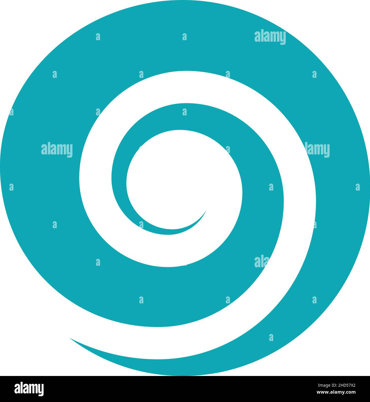 Round swirl logo. Maelstrom sign. Motion loop symbol Stock Vector Image ...