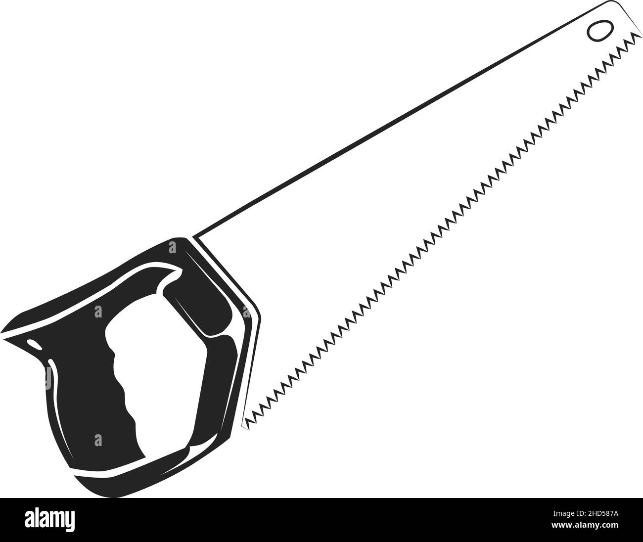 Handsaw hacksaw Stock Vector Images - Alamy