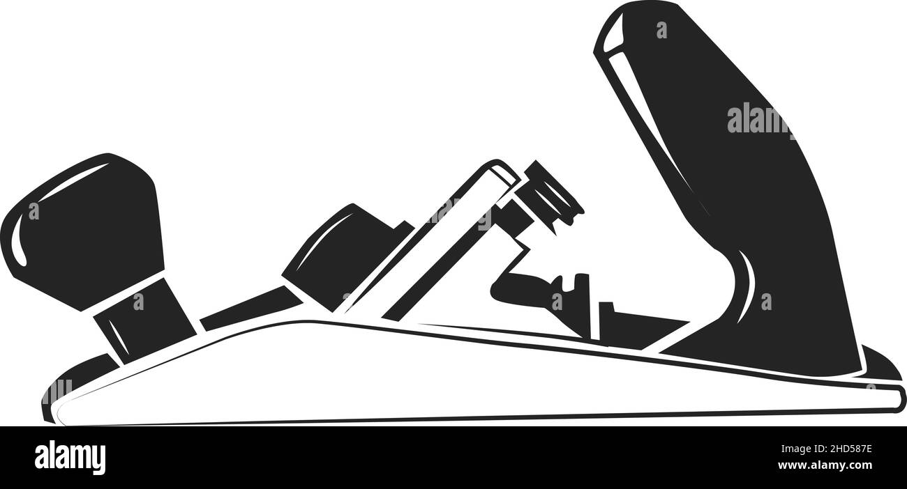 Carpentry jointer plane woodworking Stock Vector Images - Alamy