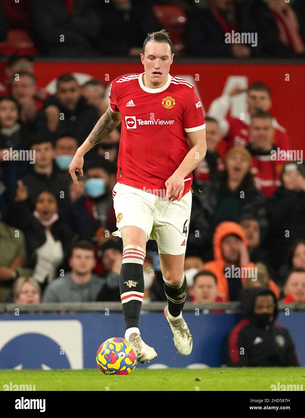 Manchester United's Phil Jones during the Premier League match at Old ...